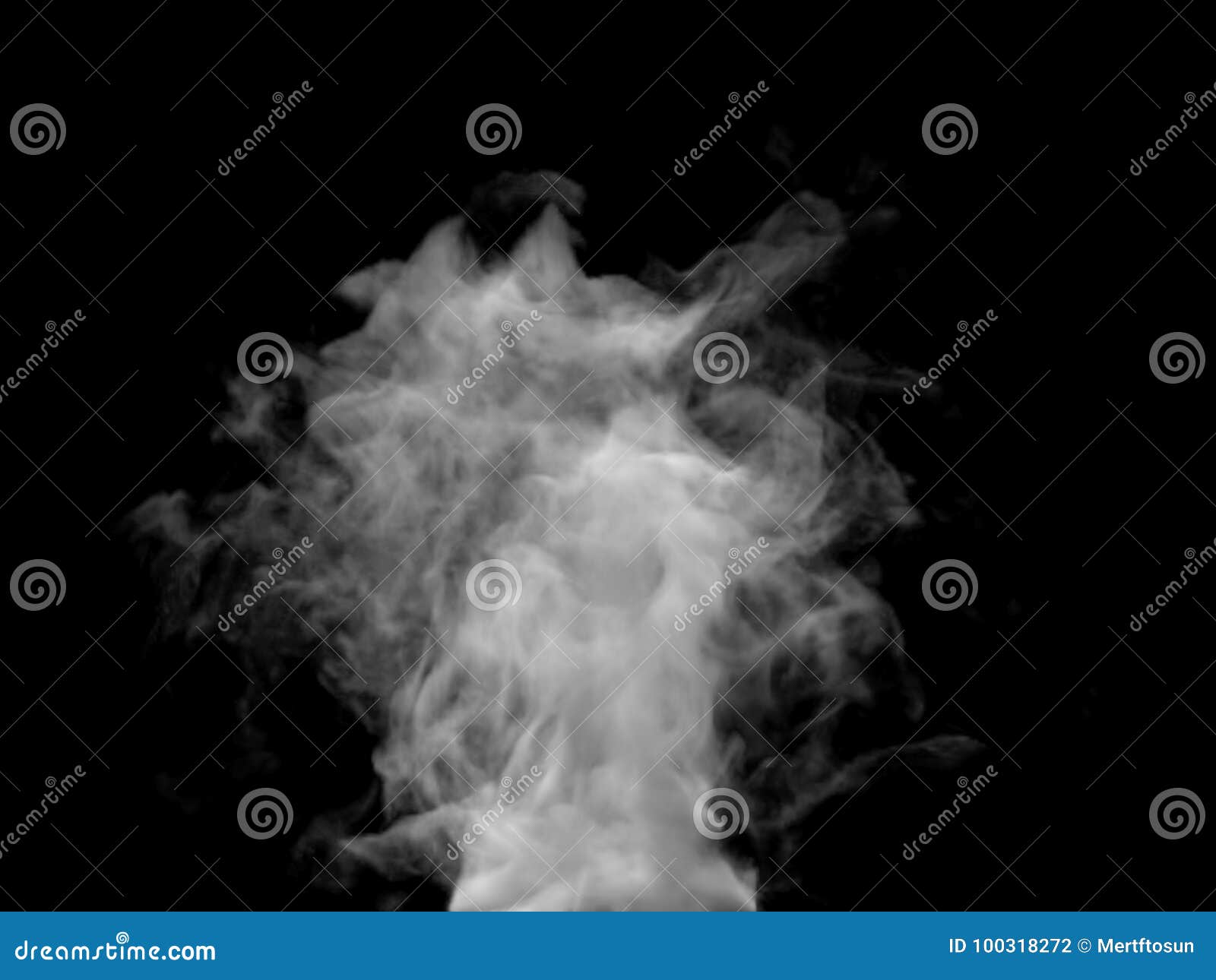 Chaotic Smoke Effect Rising Bottom To Top Stock Photo - Image of ...