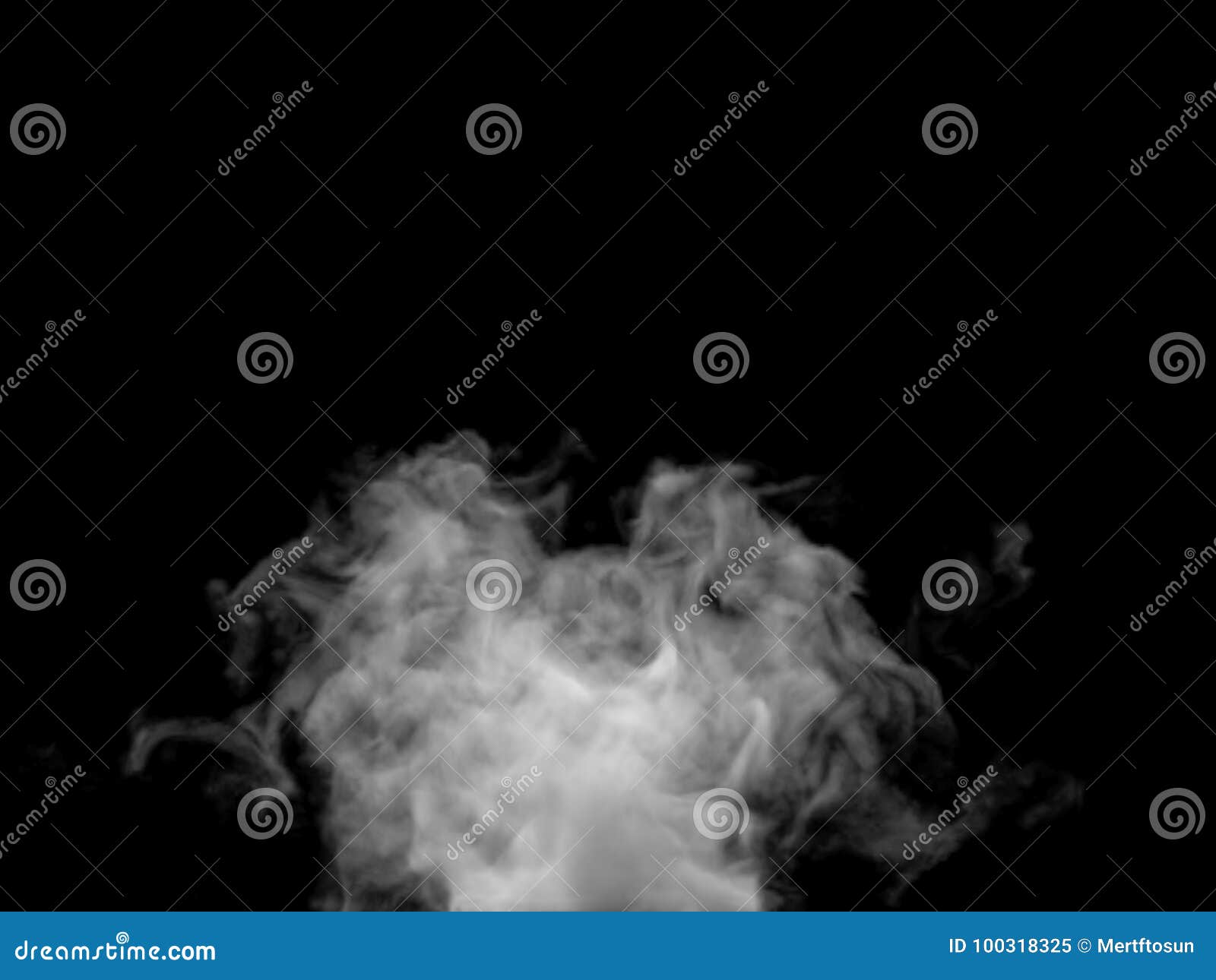 Chaotic Smoke Effect Rising Bottom To Top Stock Image - Image of design ...