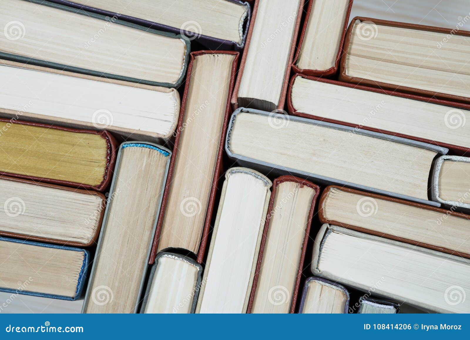 Stack of Old Books Pastel Colors Stock Photo - Image of classics, paper ...