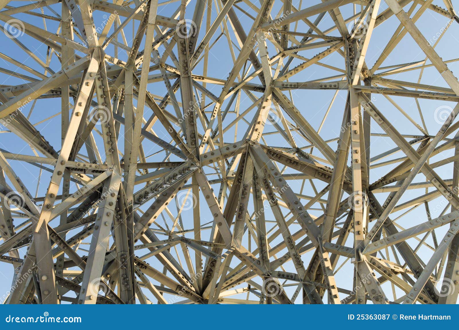 Chaotic Steel Structure or Art? Stock Image - Image of pattern, design ...