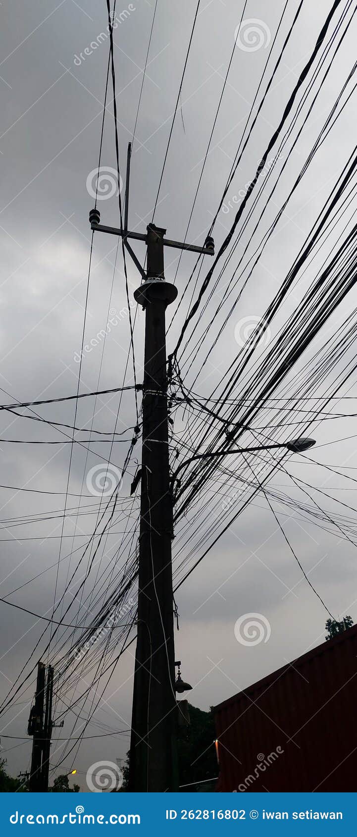 Chaotic stock photo. Image of tower, symmetry, mast - 262816802