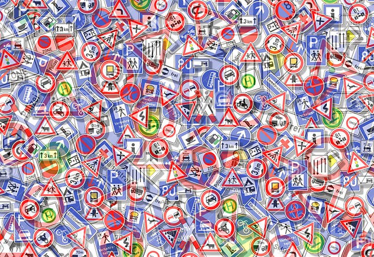 Chaotic traffic back stock illustration. Illustration of global - 24722414