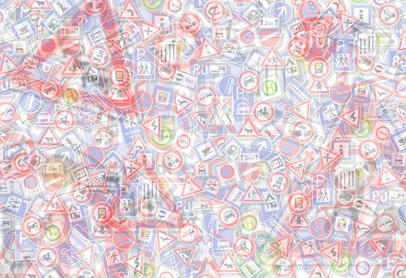 Chaotic traffic back stock illustration. Illustration of full - 28580307