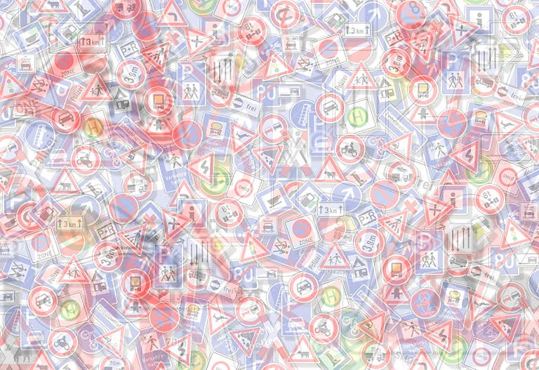 Chaotic traffic back stock illustration. Illustration of full - 28580307