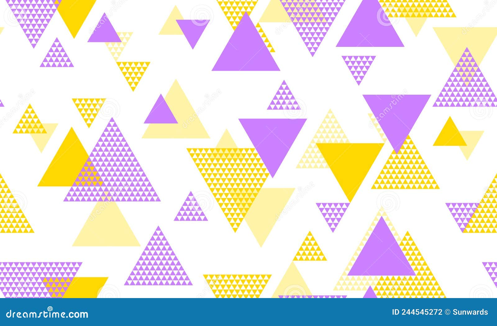 Chaotic Triangle Shapes Seamless Pattern Graohic Design. Fashionable ...