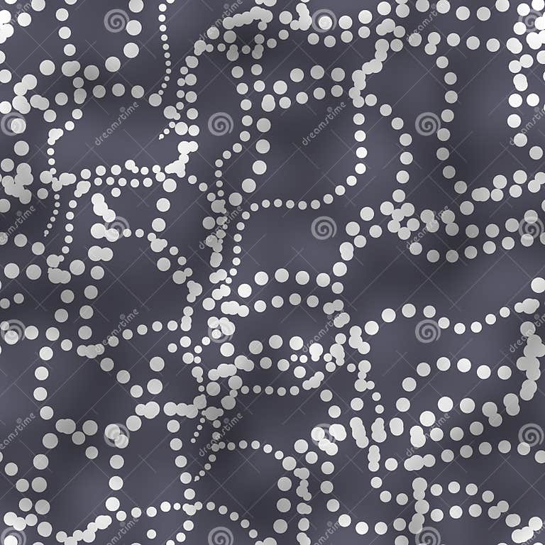 Chaotic Wavy Geometric Abstract Seamless Texture with Dots Threads ...