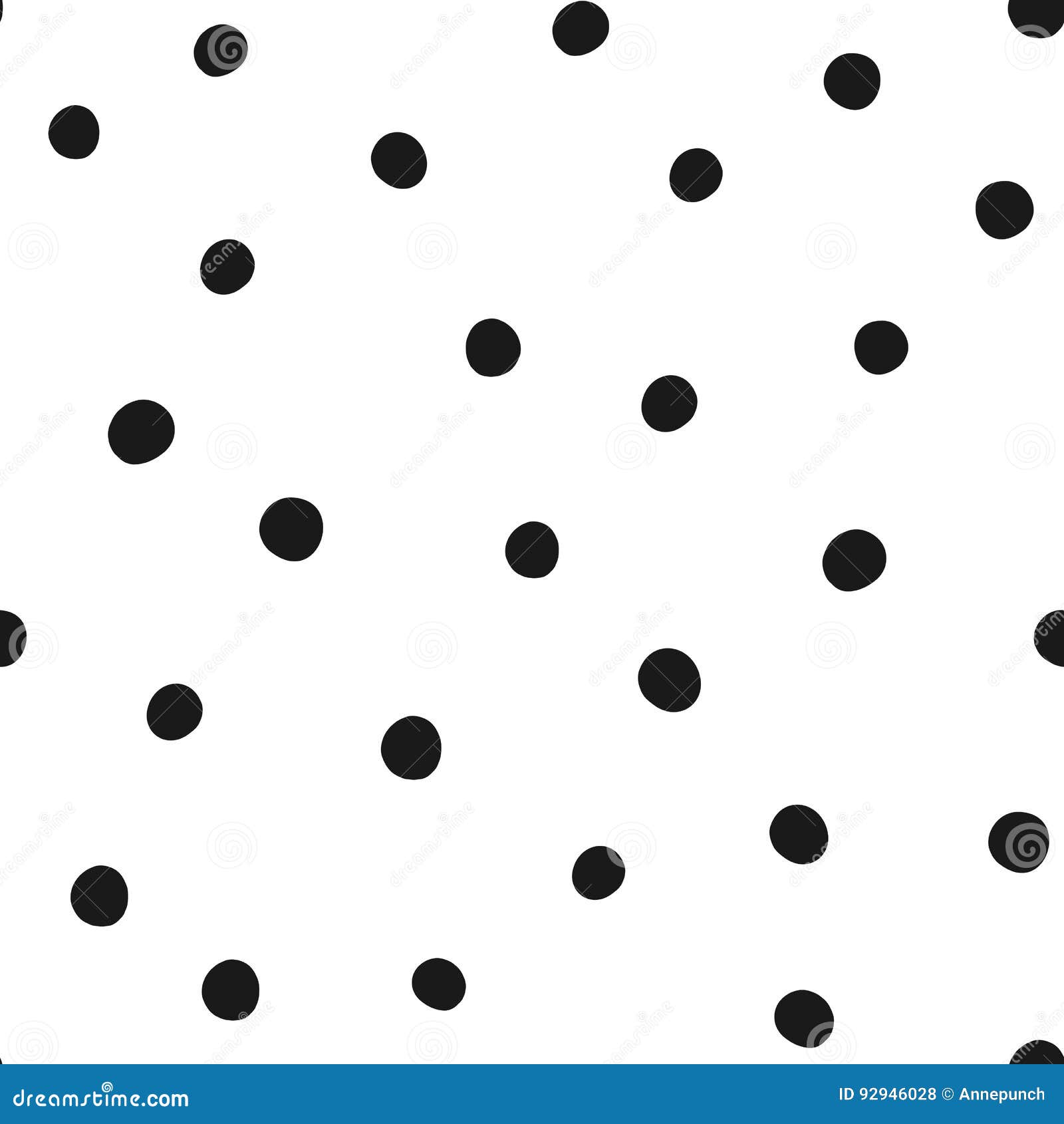 Chaotically Scattered Round Spots. Seamless Pattern Stock Vector ...