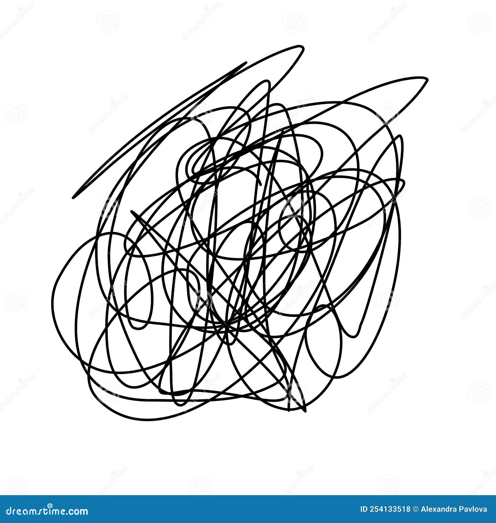 Chaos Solving. Tangled Lines Turn Into Straight Lines As A Concept Of ...