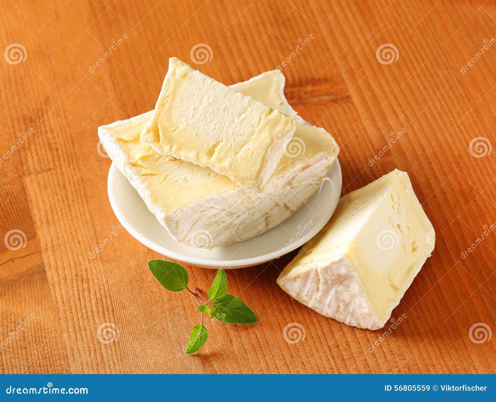 Chaource cheese stock image. Image of wedges, milk, dairy - 56805559