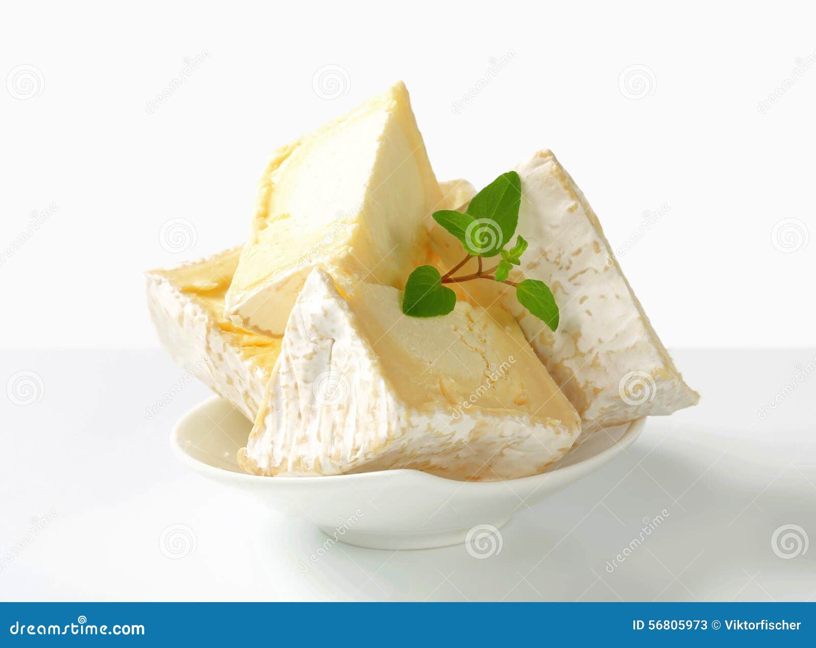 Chaource cheese stock image. Image of wedges, closeup - 56805973
