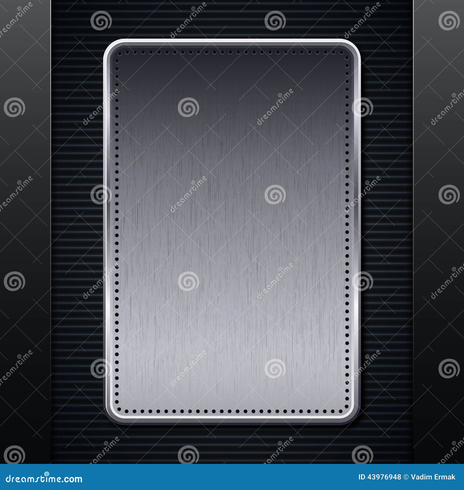 Chapa Metálica Do Vetor No Preto Ilustração do Vetor - Ilustração de ...