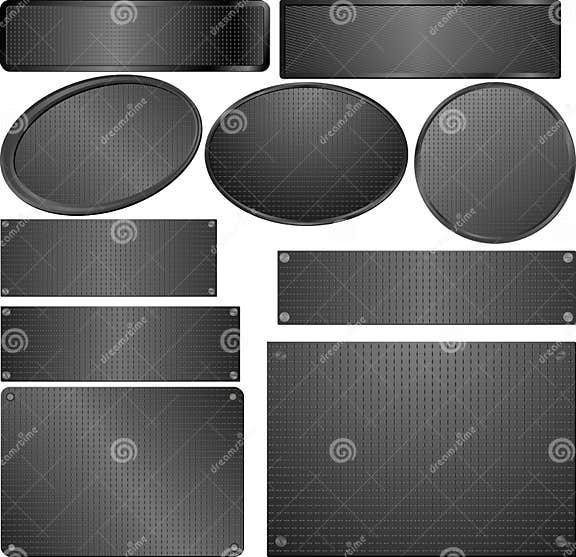 Chapas pretas ilustração do vetor. Ilustração de painel - 51805808