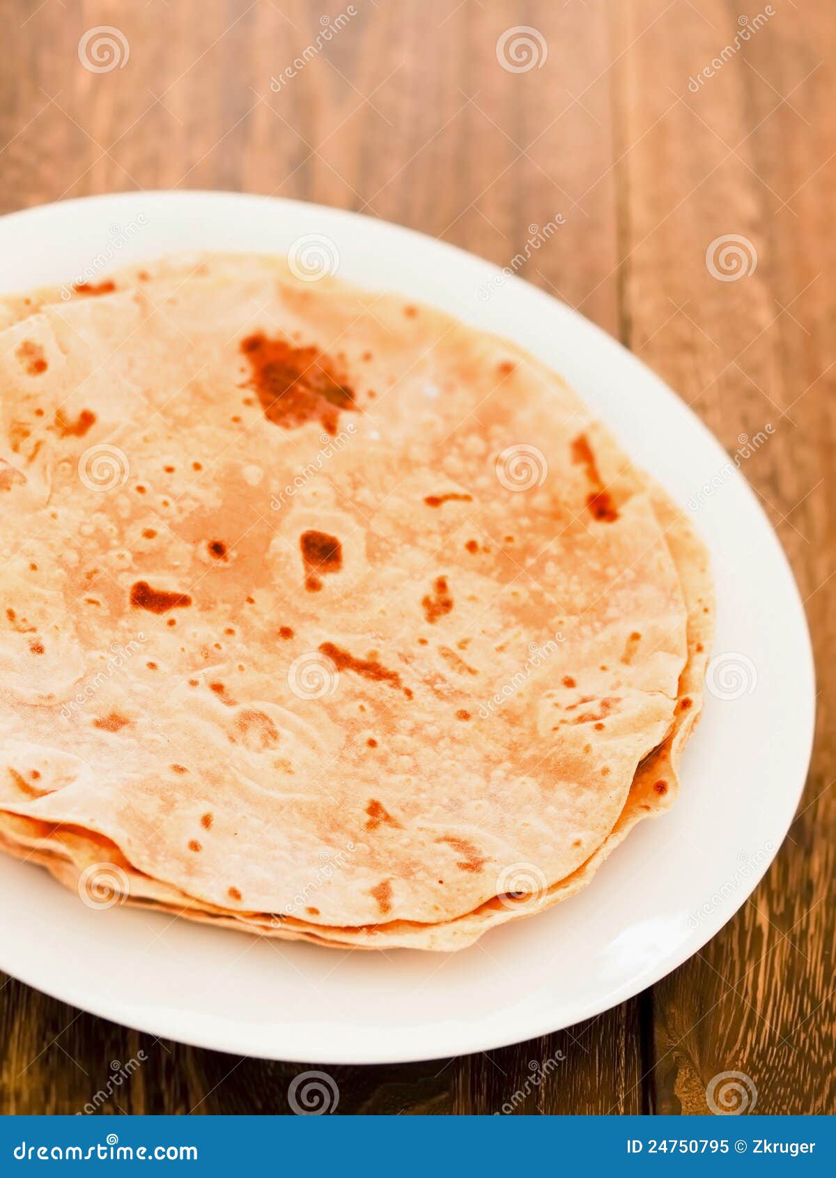 Chapati stock image. Image of plate, carbohydrates, starch - 24750795