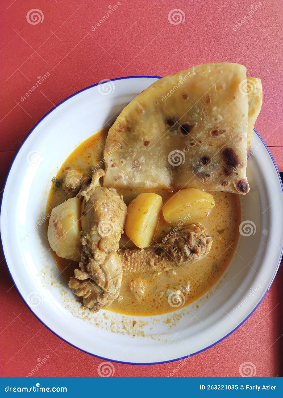Chapati Bread Curry stock image. Image of chicken, curry - 263221035