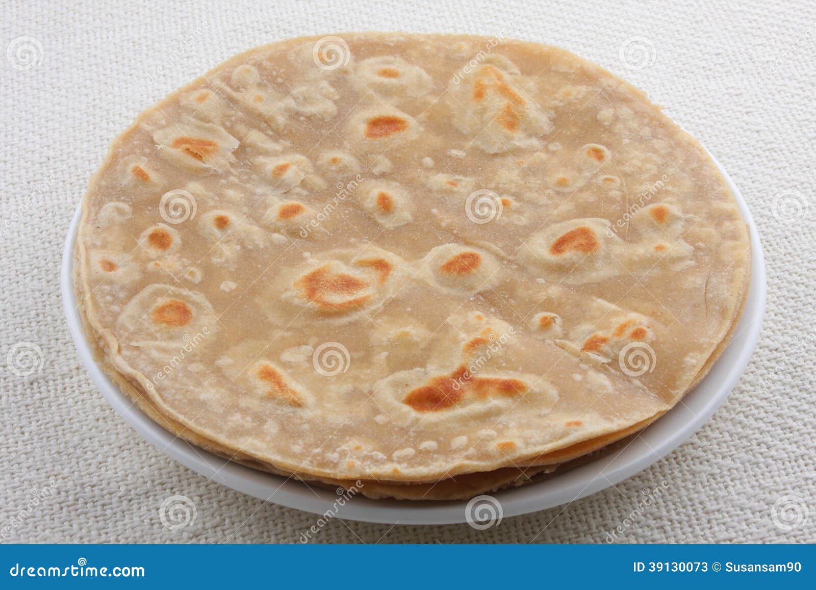 Chapati, Indian bread. stock image. Image of appetite - 39130073