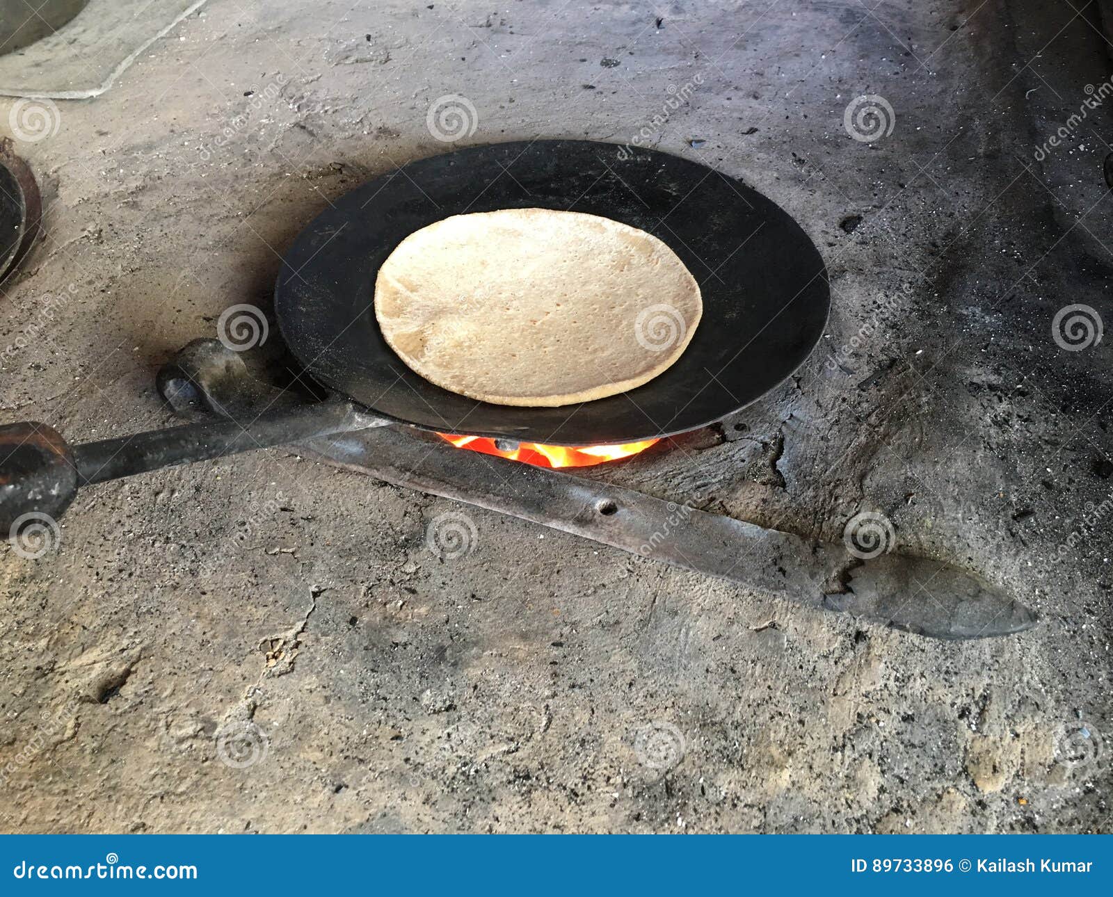 Chapati making stock photo. Image of appetizer, atta - 89733896