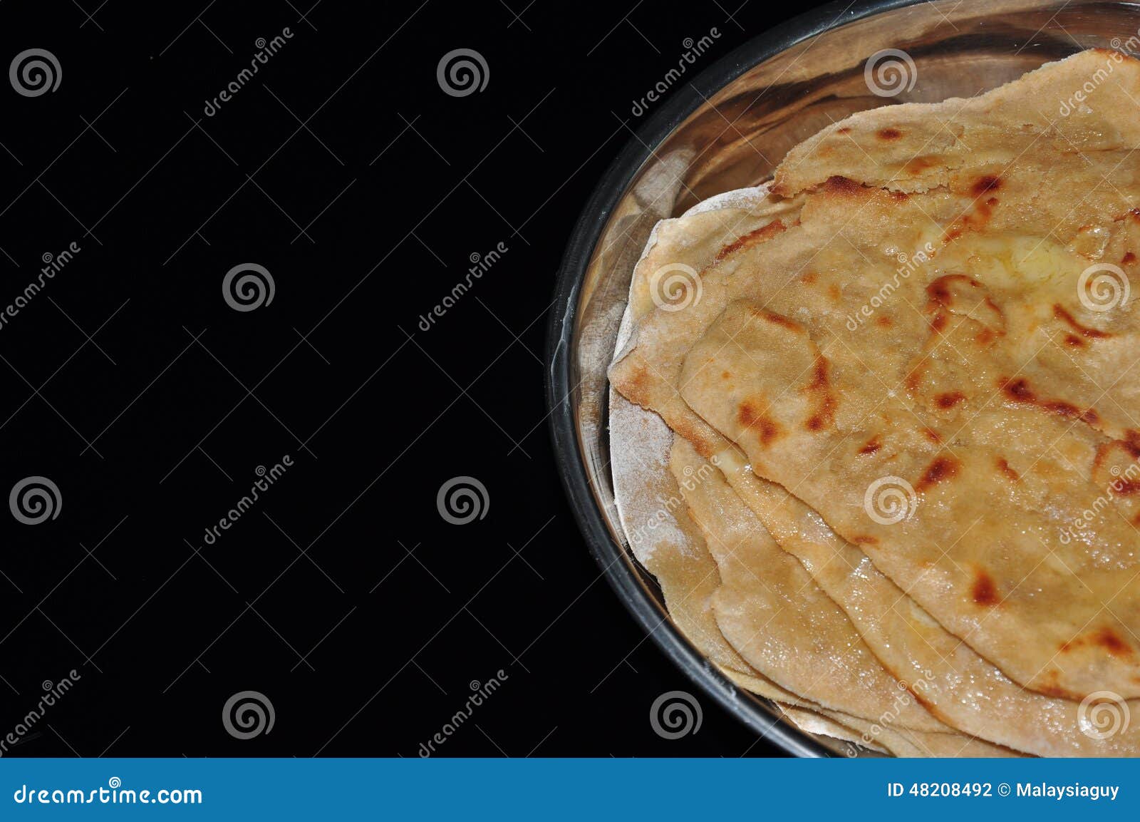 Chapatti bread stock photo. Image of kneed, crispy, indian - 48208492