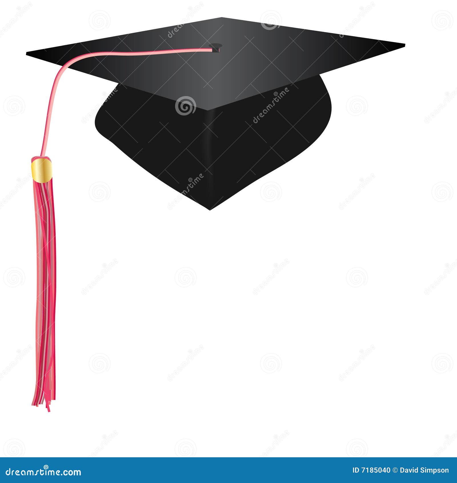 Chapeau de graduation illustration de vecteur. Illustration du ...