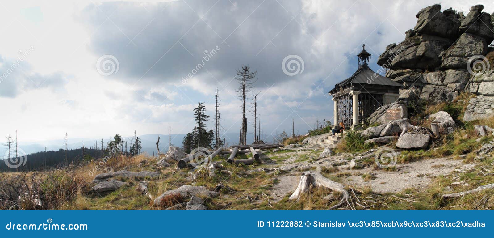 Chapel Below Summit of Hochstein Stock Photo - Image of bohmerwald ...