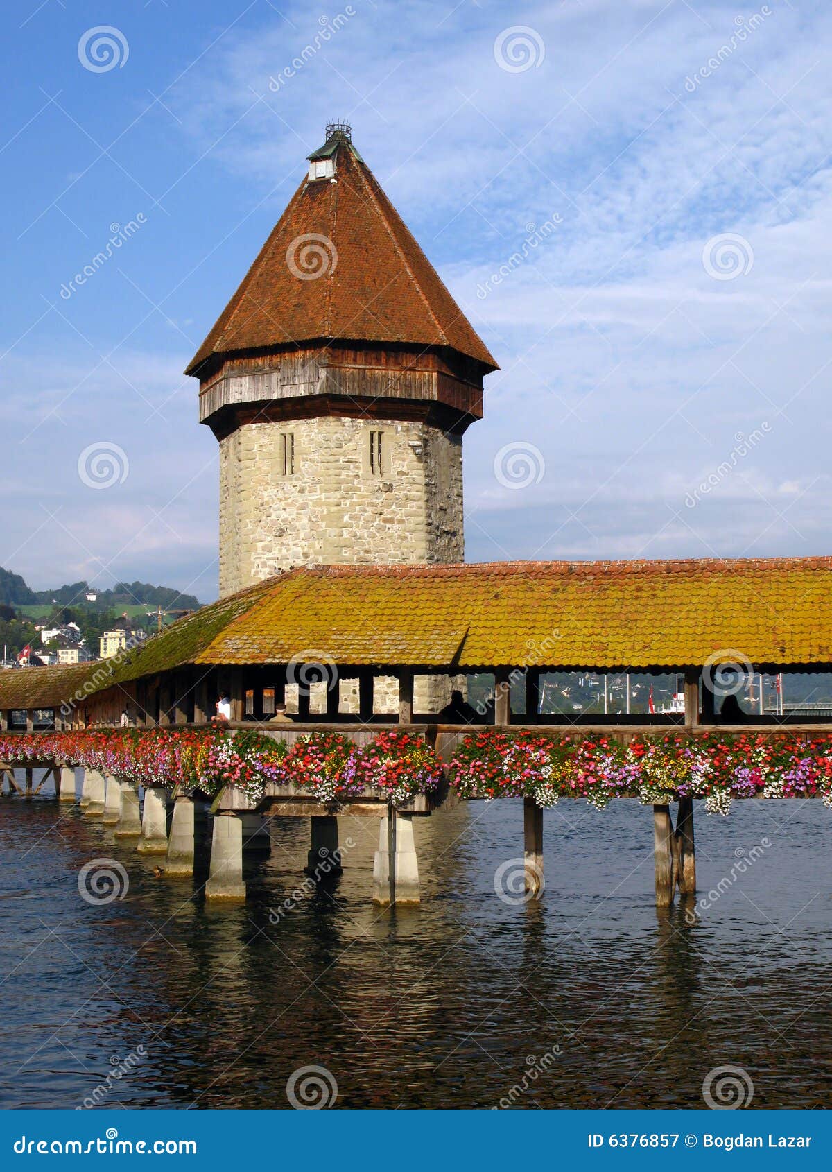 Chapel Bridge 02 Lucerne/Luzern, Switzerland Stock Image - Image of ...