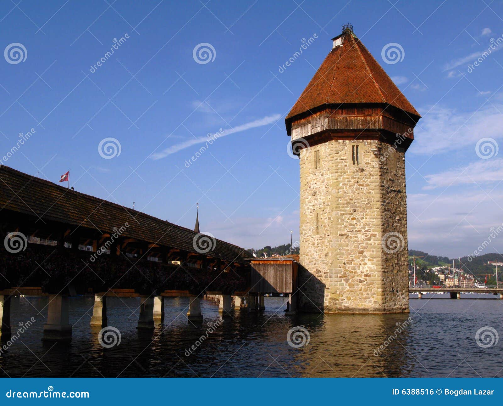 Chapel Bridge 03, Lucerne/Luzern, Switzerland Stock Photo - Image of ...