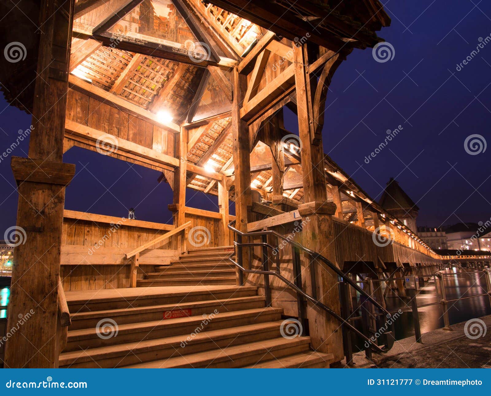 Chapel Bridge stock image. Image of history, reflection - 31121777