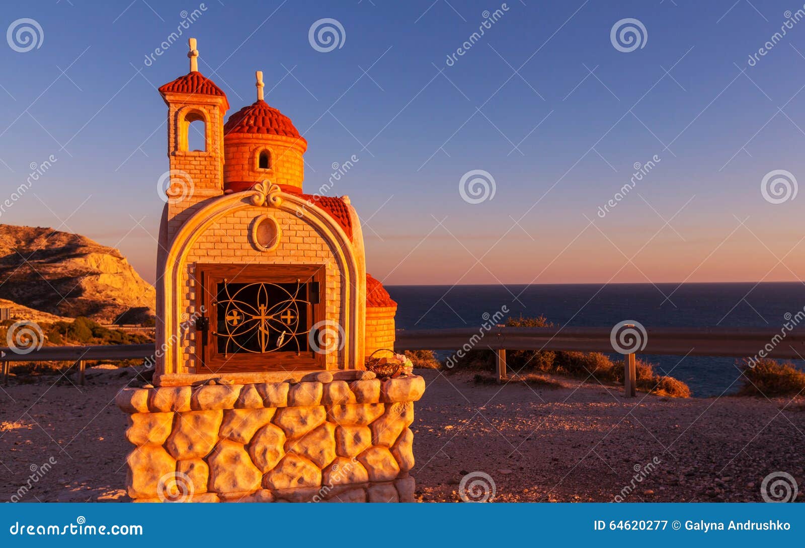 Chapel in Cyprus stock image. Image of journey, small - 64620277