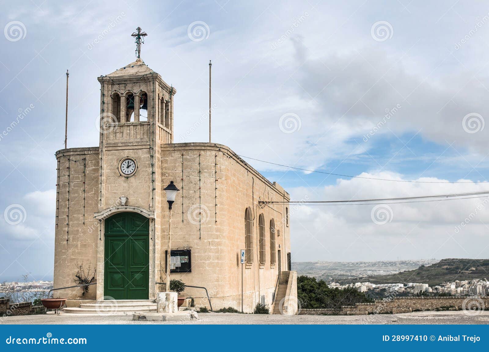 Chapel Facade in Selmun, Malta Stock Photo - Image of scene ...