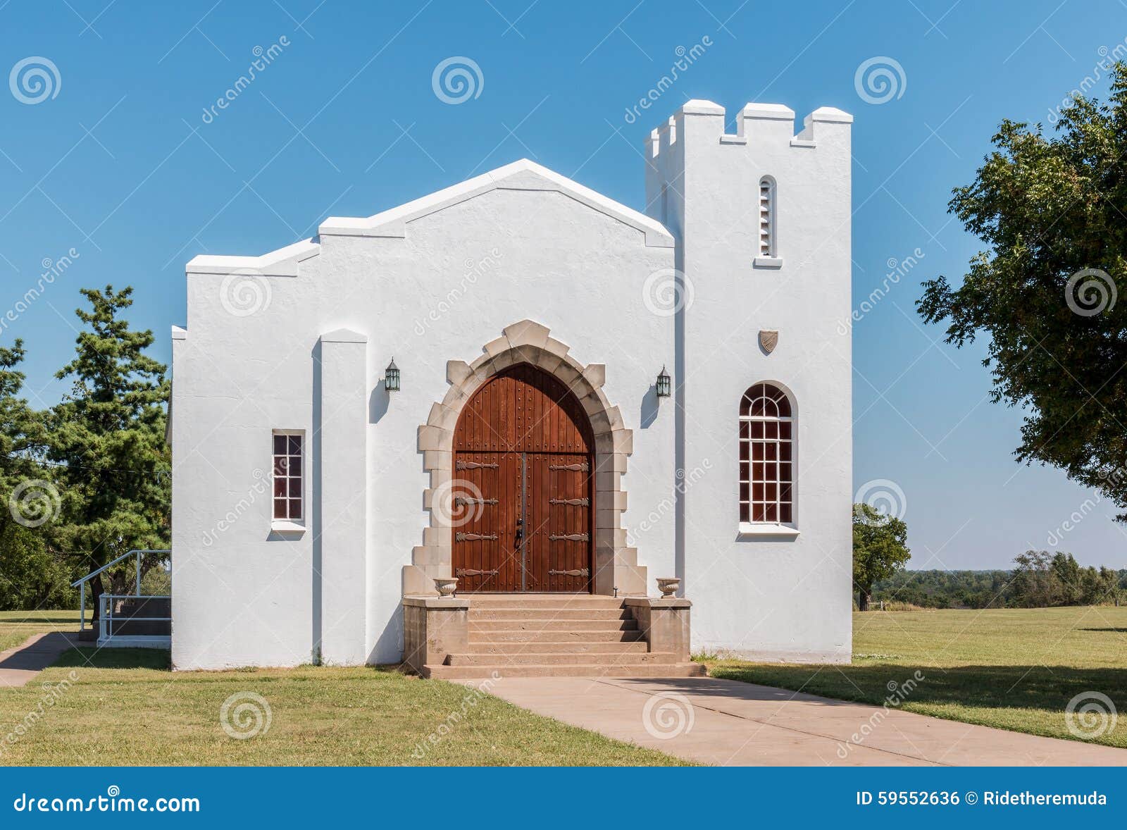 Chapel stock photo. Image of american, fort, buildings - 59552636