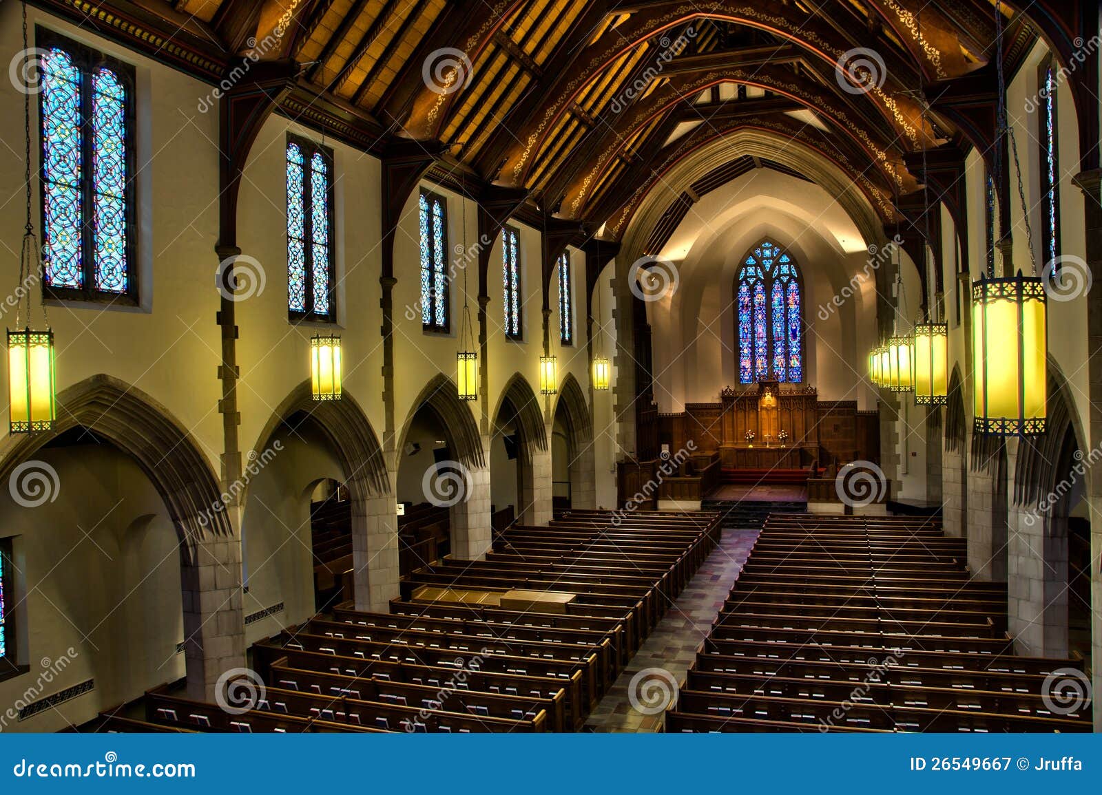 Chapel Interior stock image. Image of christ, jesus, pews - 26549667