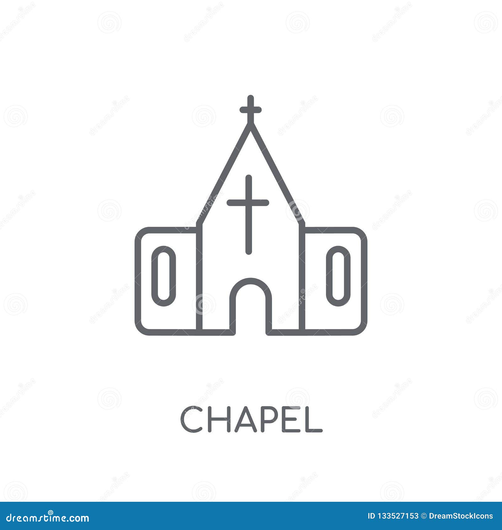 Chapel Linear Icon. Modern Outline Chapel Logo Concept On White Stock ...