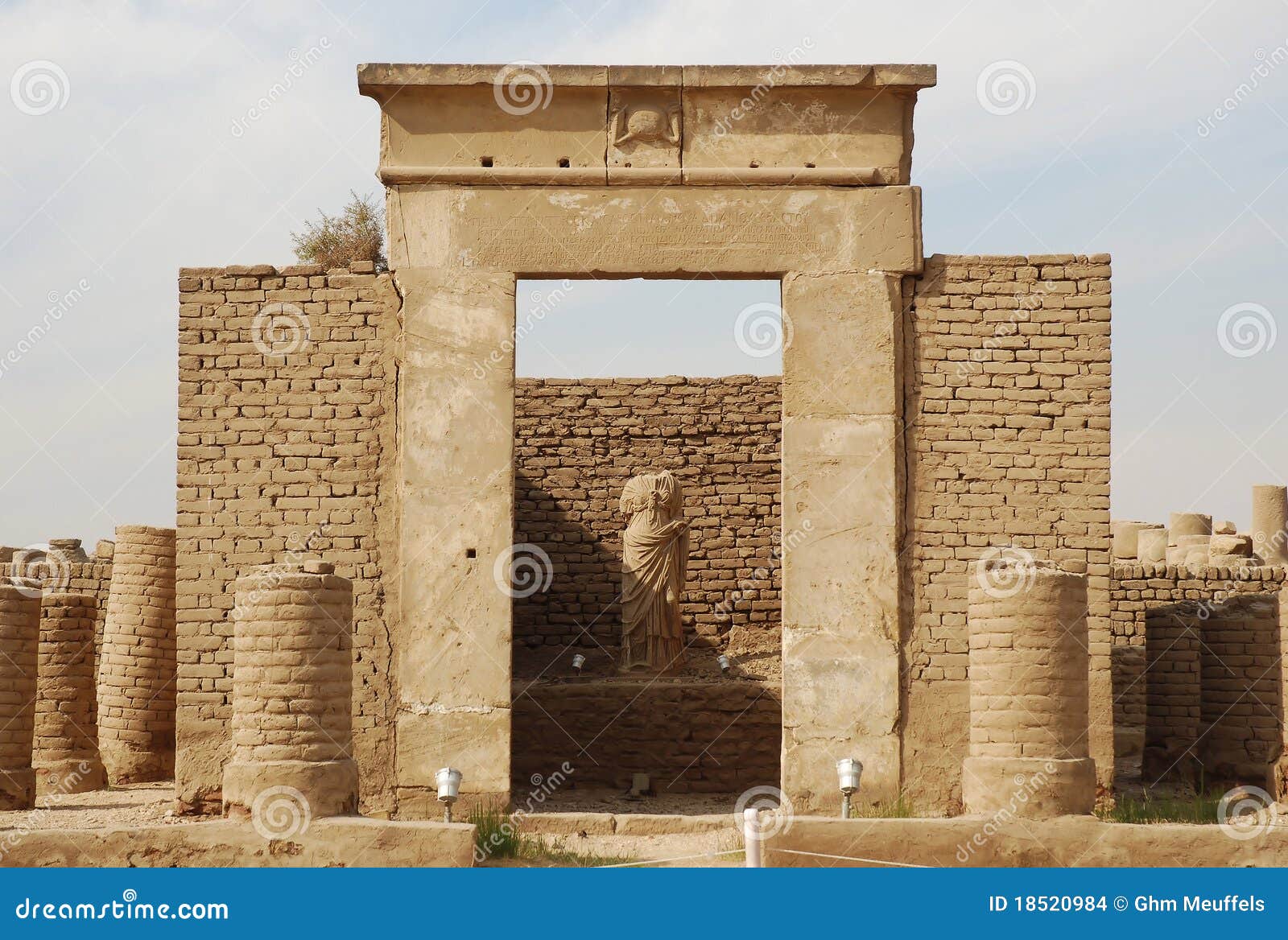 Chapel of Sarapis, Luxor Temple, Egypt Stock Photo - Image of middle ...