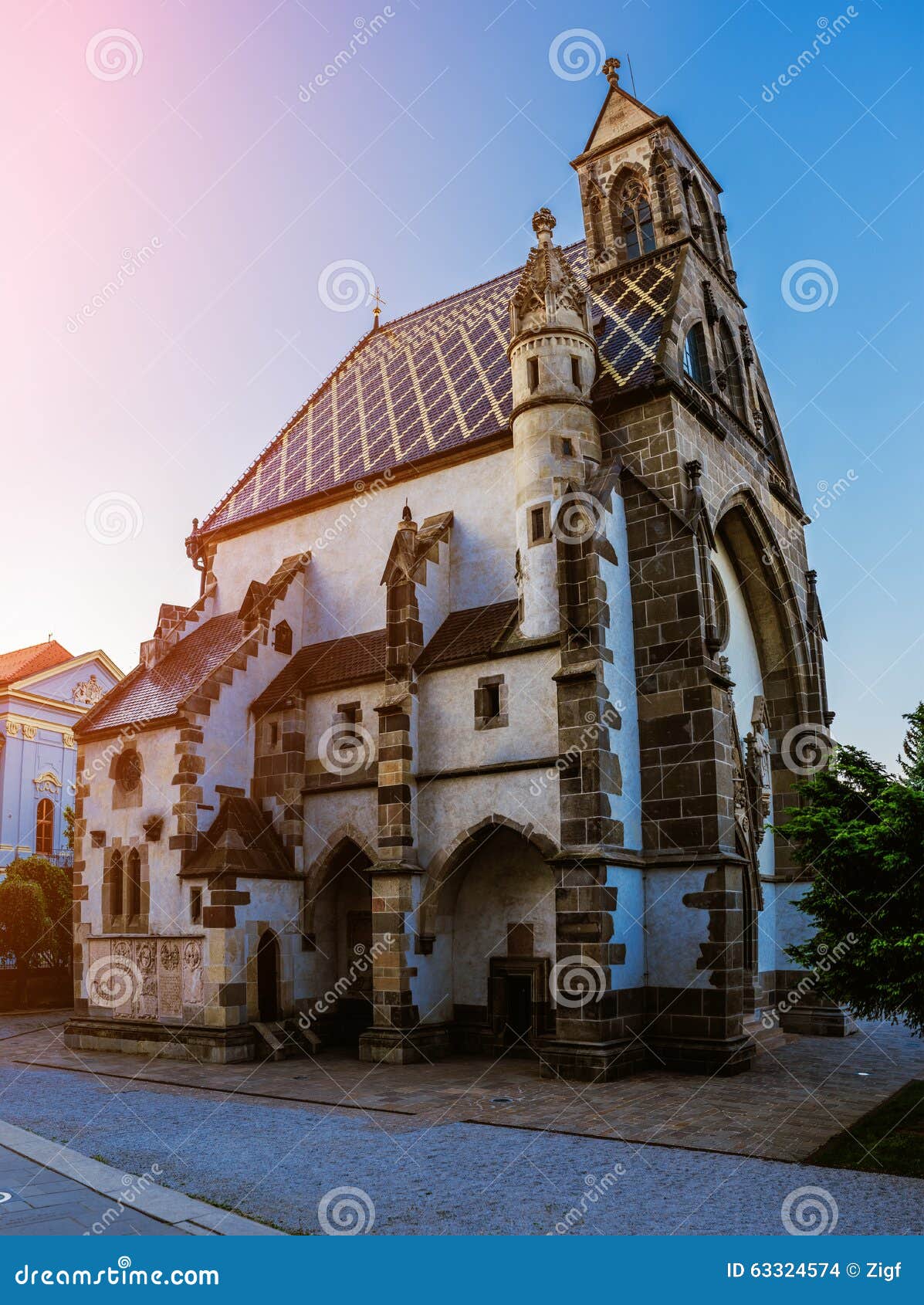 Chapel of St. Michael in Kosice Stock Photo - Image of city, landmark ...