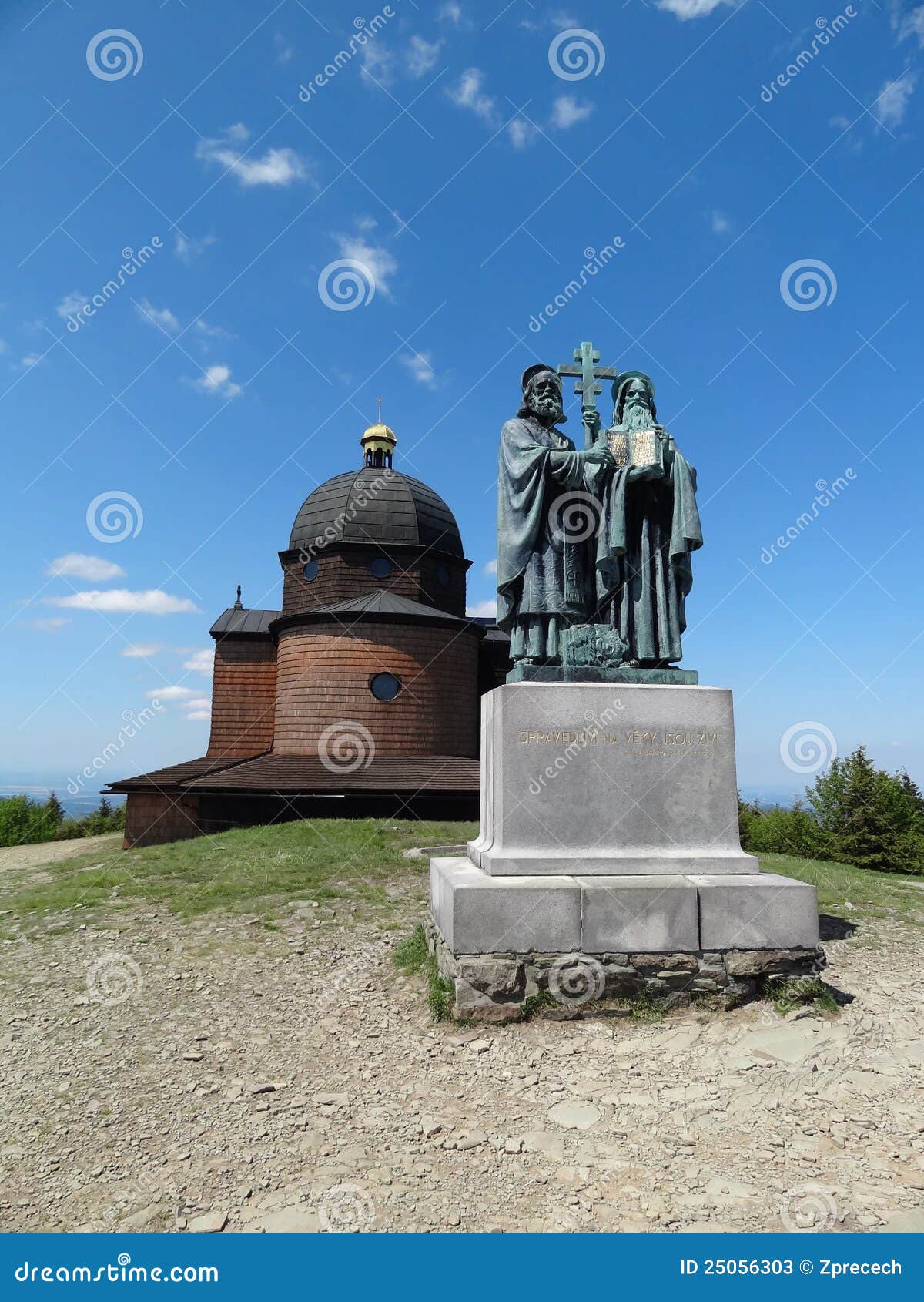 Chapel and Statue of Saint Cyril and Methodius Stock Image - Image of ...