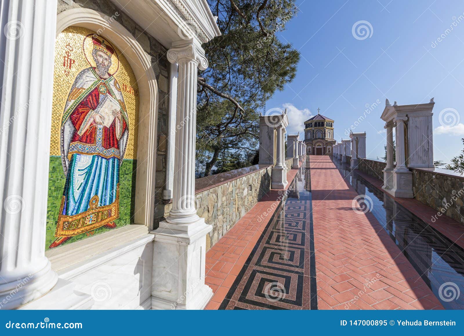 The Chapel on Throni Hill stock image. Image of mosaic - 147000895