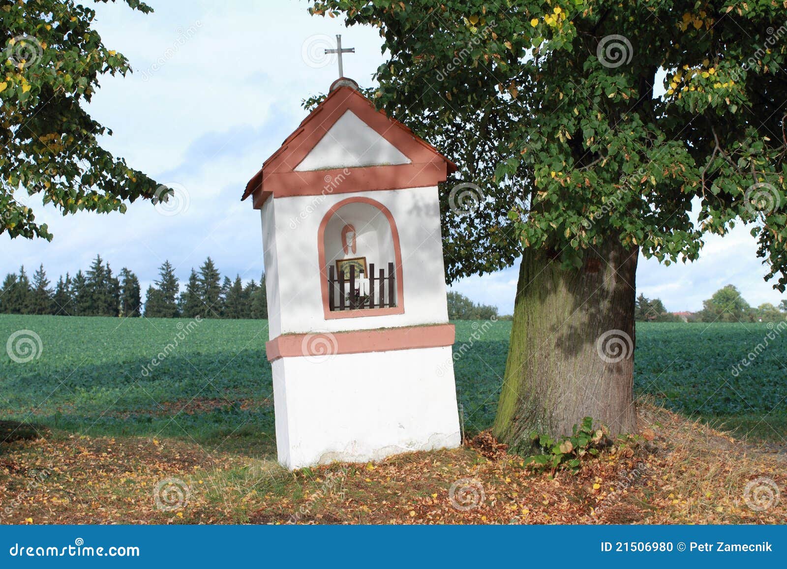 Chapel by the tree stock photo. Image of white, chapel - 21506980
