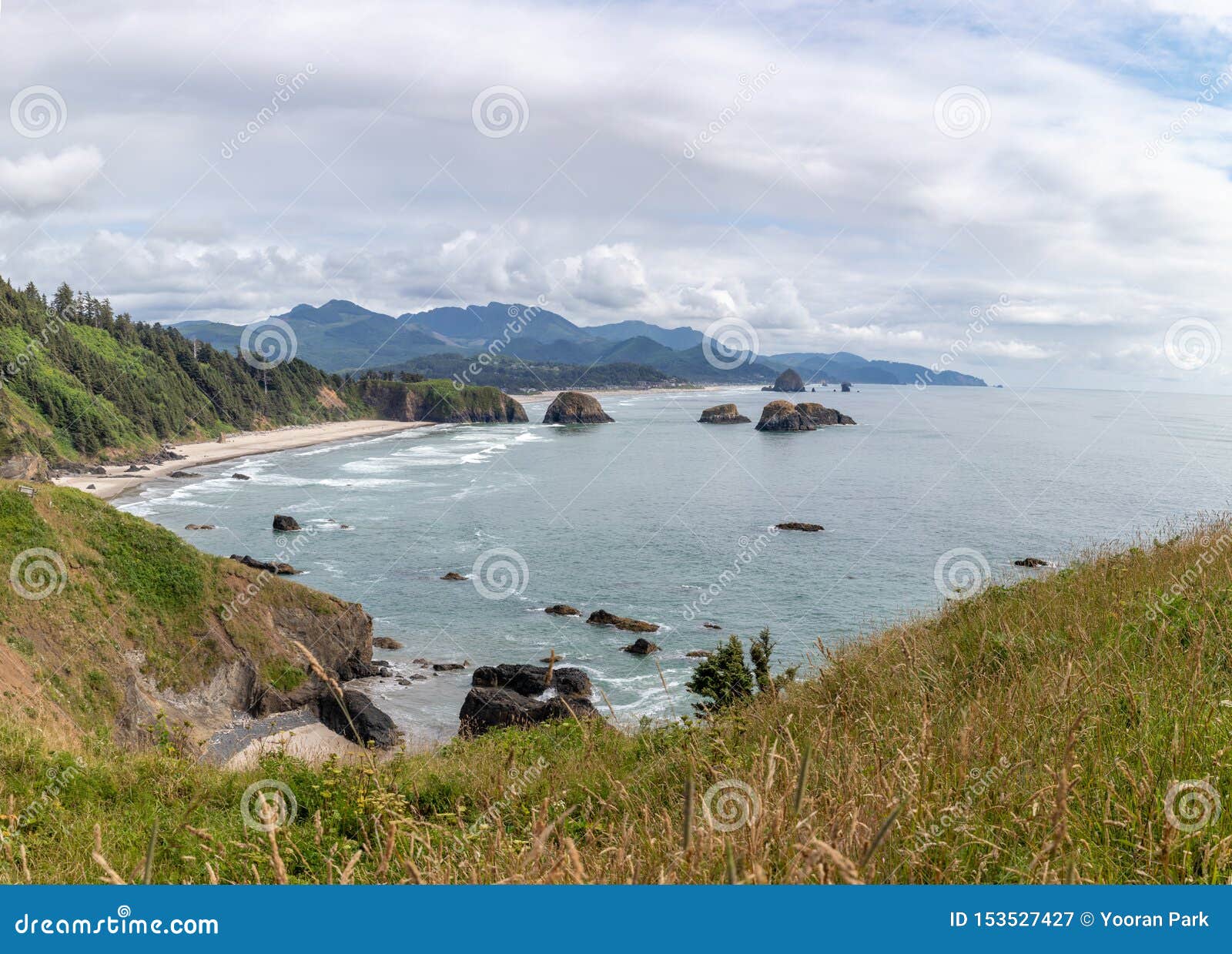Chapman Point at Ecola State Park, Cannon Beach, Oregon Stock Image ...