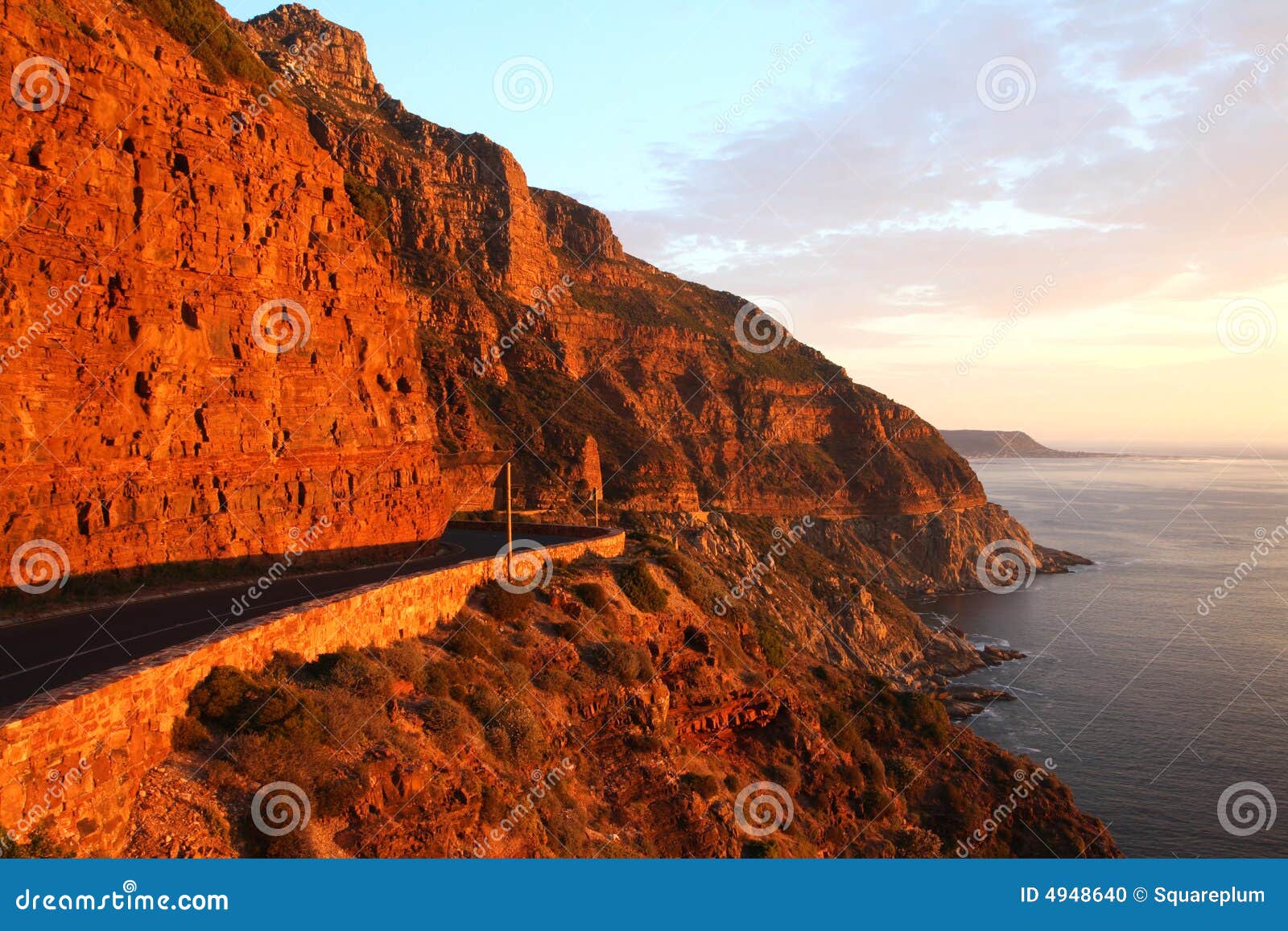 Chapman s Peak stock photo. Image of asphalt, reflectors - 4948640