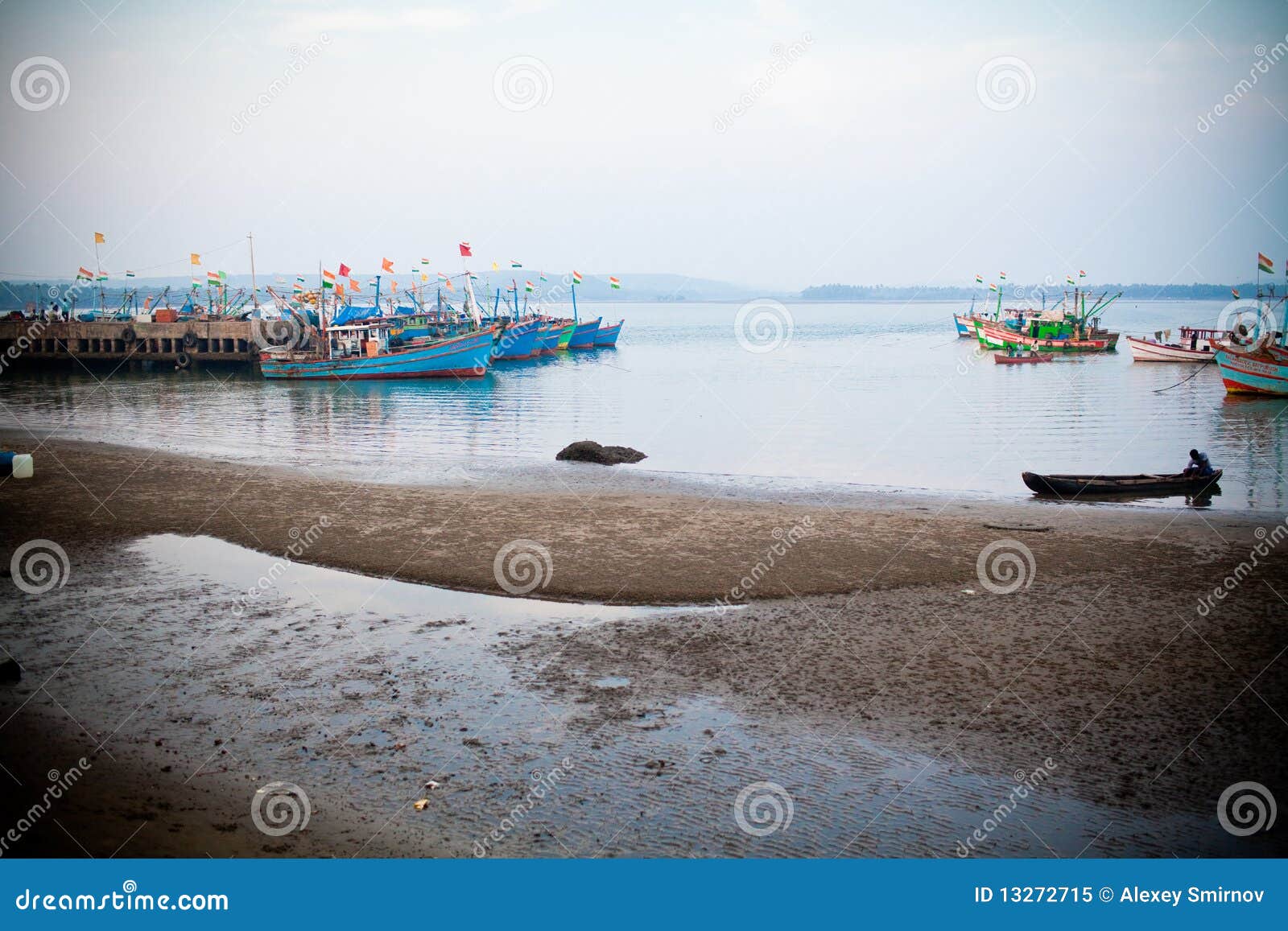 Chapora port stock image. Image of sunset, indian, beauty - 13272715