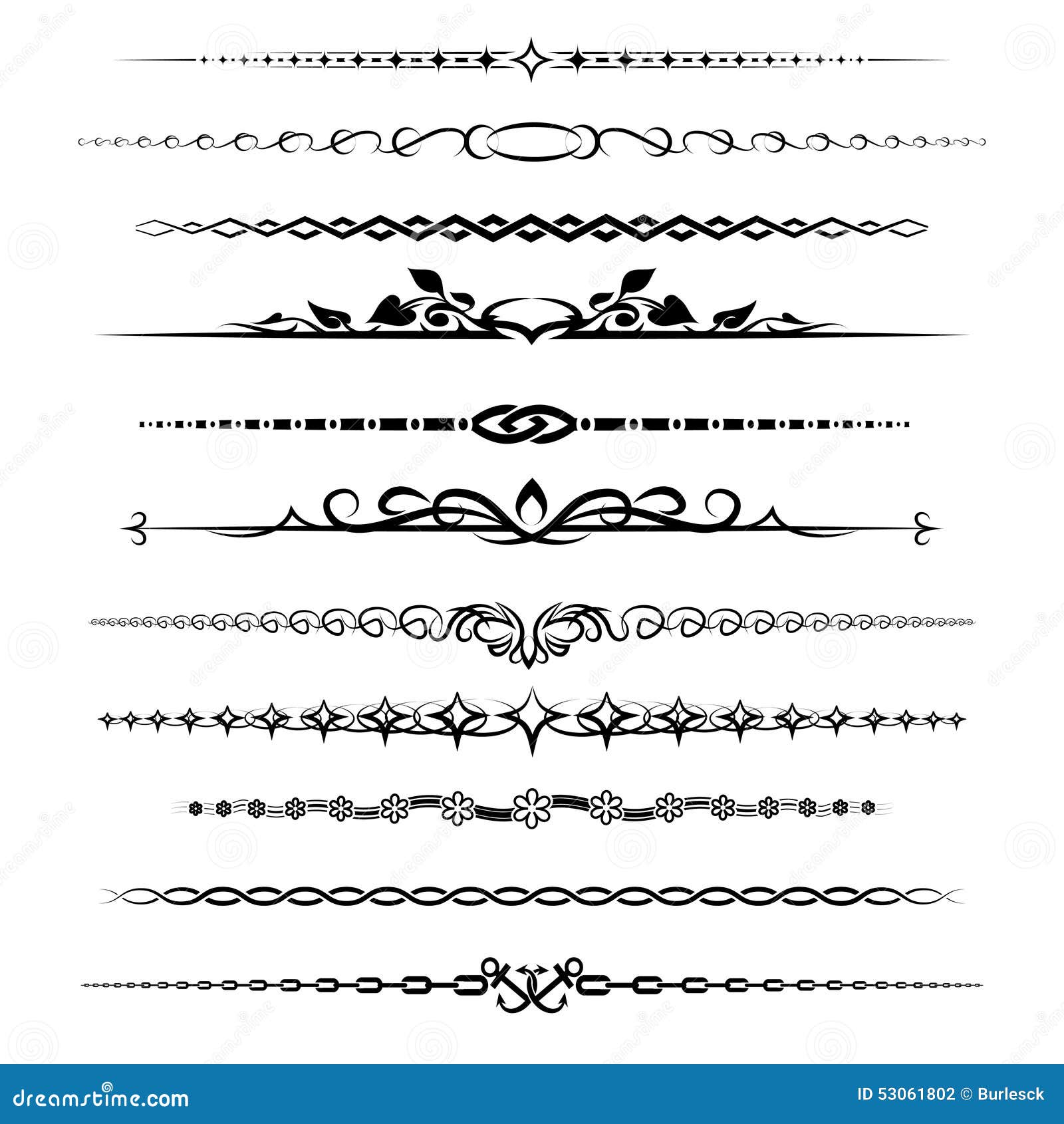 Chapter dividers set stock vector. Illustration of certificate - 53061802