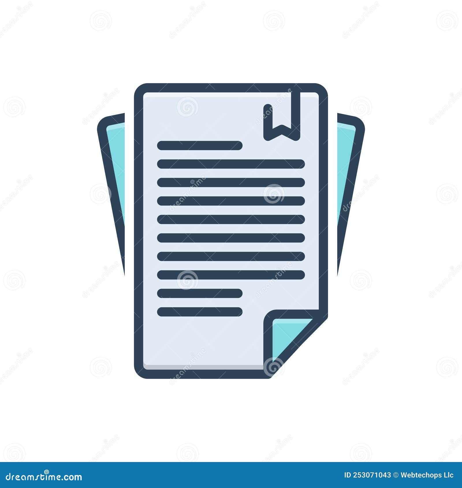 Color Illustration Icon for Chapter, Section and Paragraph Stock Vector ...