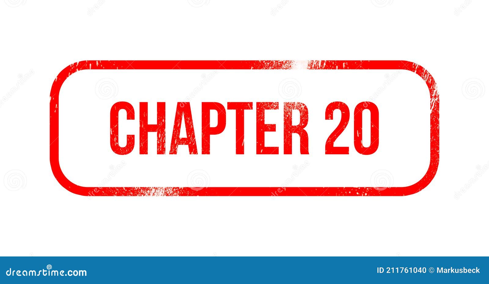 Chapter 20 - Red Grunge Rubber, Stamp Stock Illustration - Illustration ...