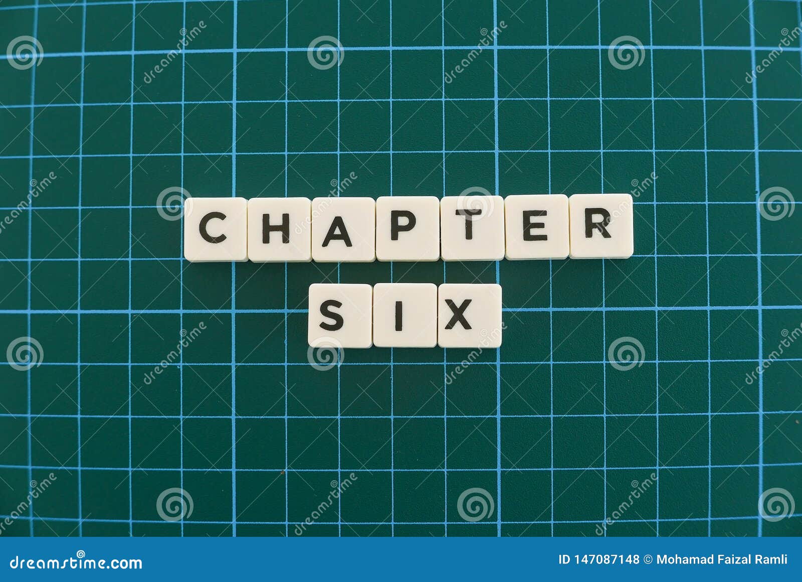 CHAPTER ONE Word Made From Square Letter Tiles Royalty-Free Stock Photo ...