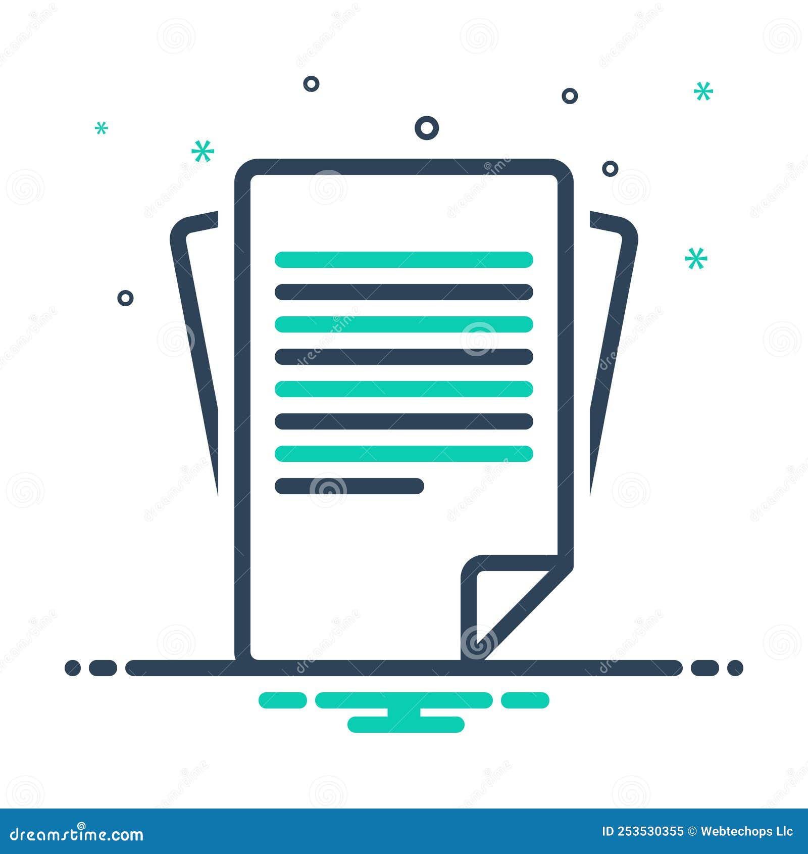 Mix Icon for Chapters, Section and Division Stock Vector - Illustration ...