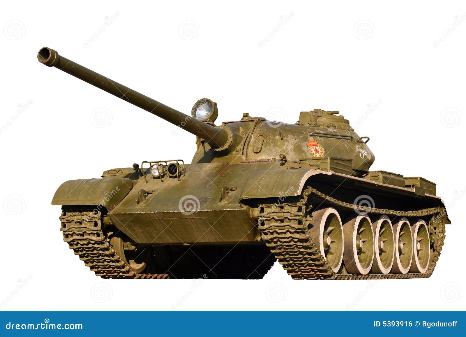 Char De Combat Sur Un Blanc Image libre de droits - Image: 5393916