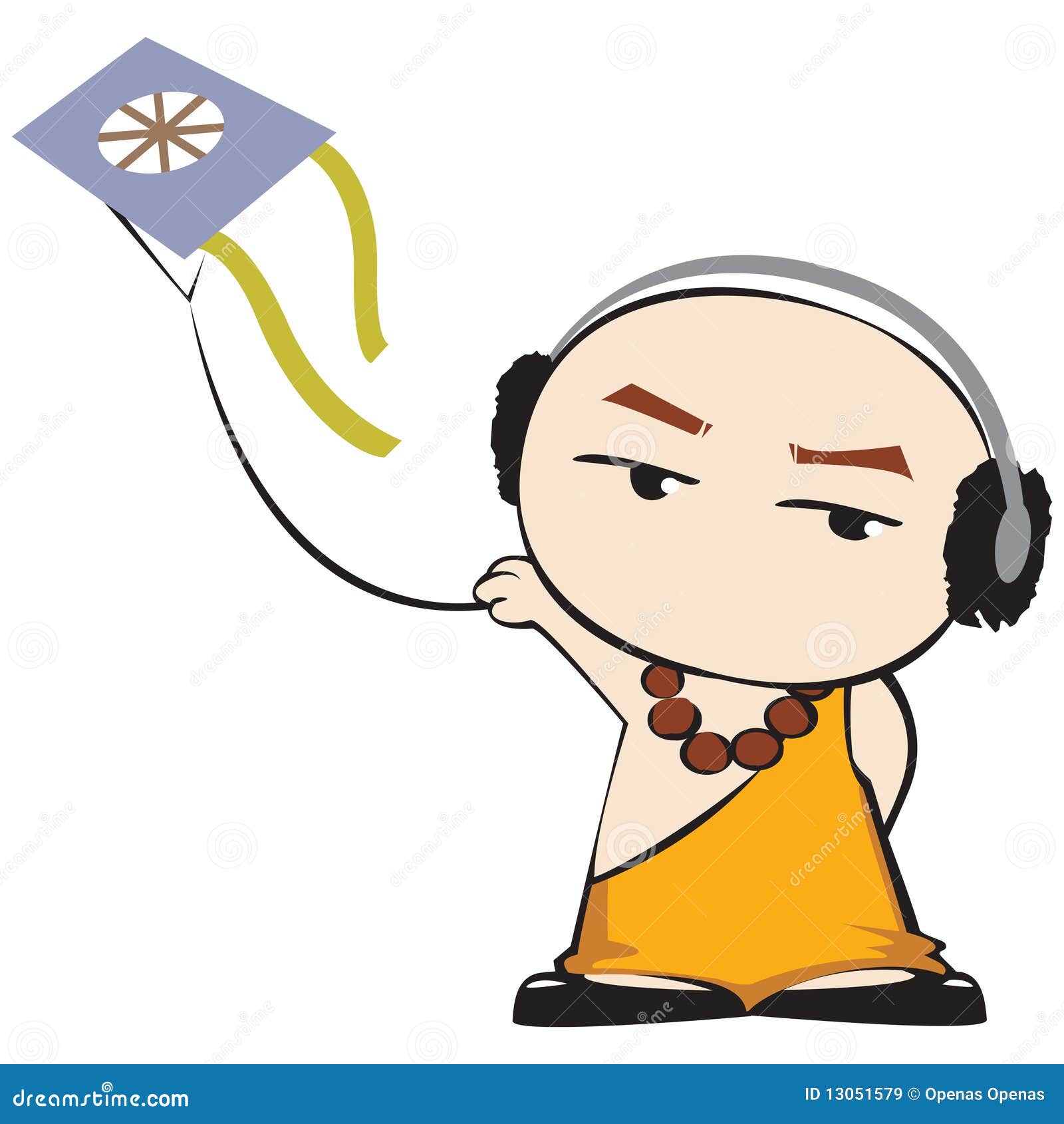 Character stock vector. Illustration of character, flying - 13051579