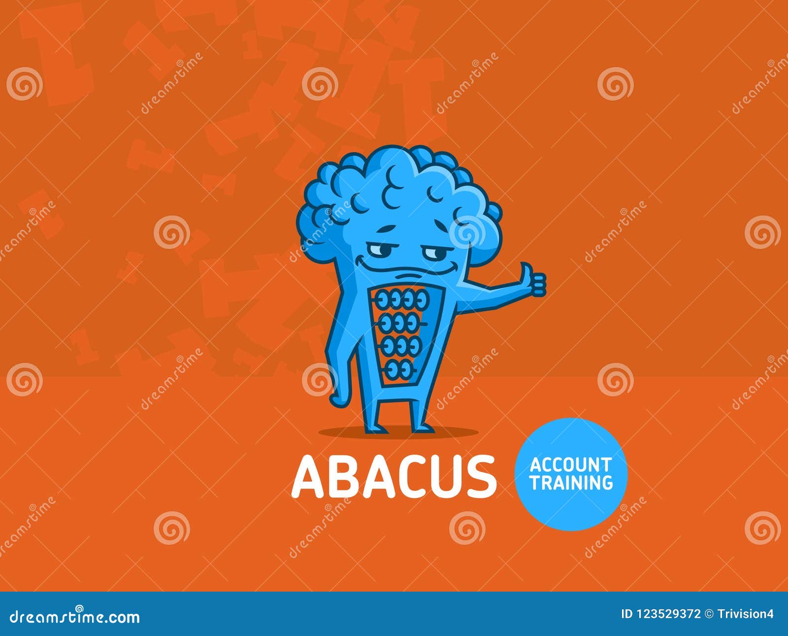 Character of the Abacus. Vector Stock Vector - Illustration of isolated ...
