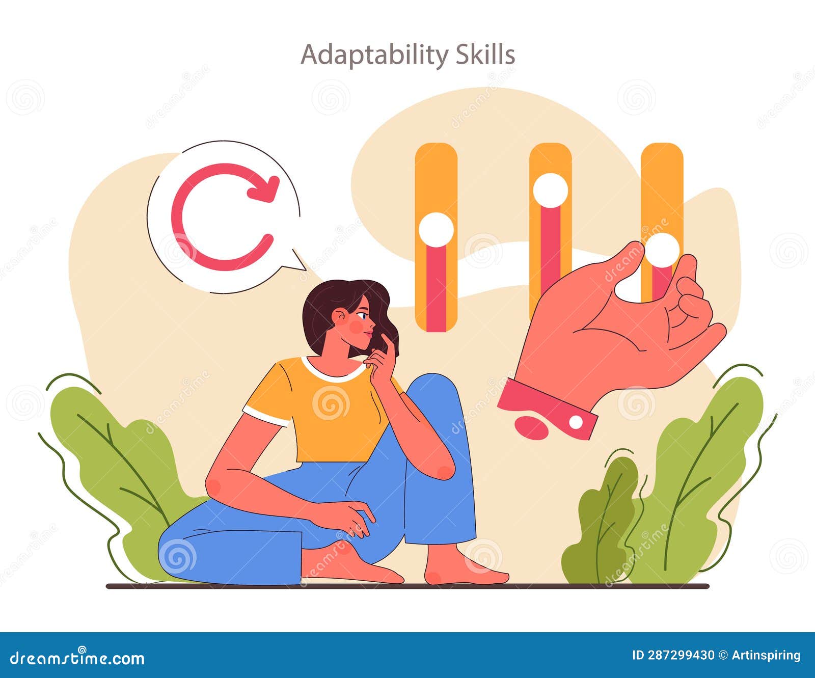 Character Adaptability and Flexibility. Quick Respond To Changes Stock ...