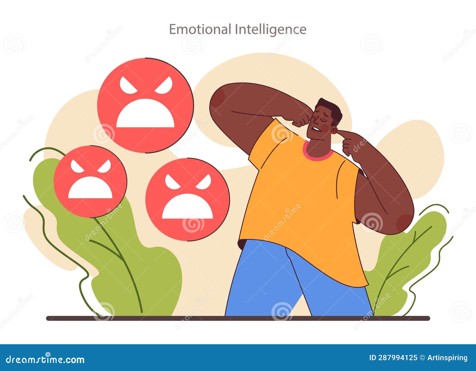 Character Adaptability and Flexibility Skill. Employee with Emotional ...