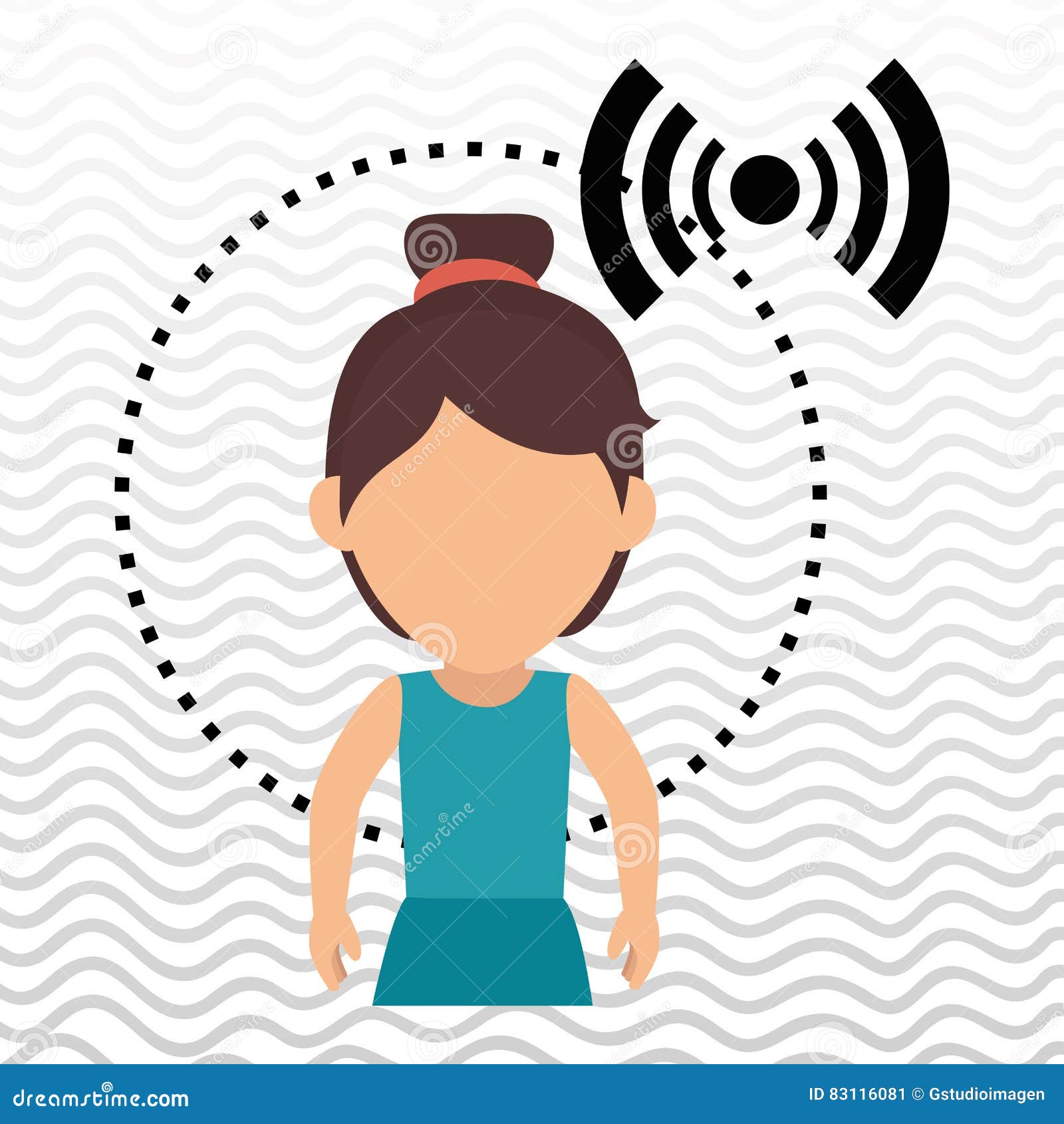 Character Alarm Secure Protection Stock Illustration - Illustration of ...